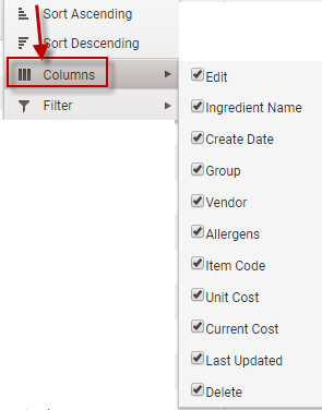 Using the Grid: Sorting, Searching, and Printing Ingredients and ...