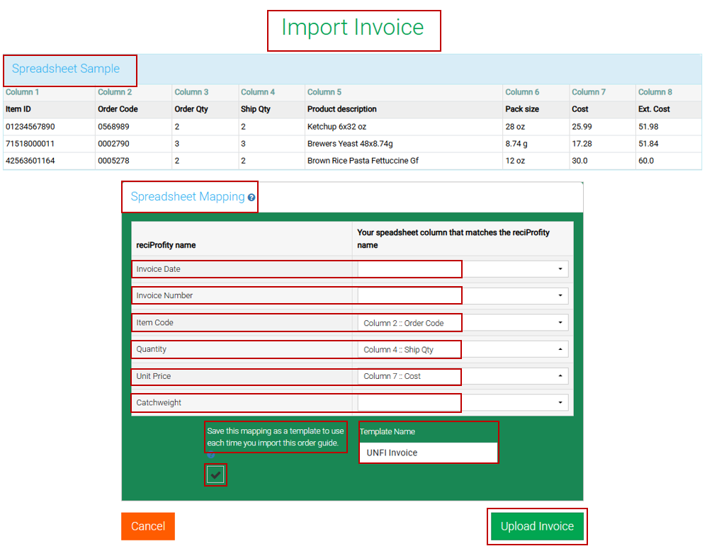 How To Import Vendor Invoices Using Excel or CSV Files – reciProfity